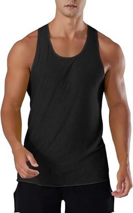 Generic Débardeur de bodybuilding sans manches pour homme - Pour la gym, le fitness, lentraînement - T-shirt de course à pied - Haut athlétique à séchage rapi