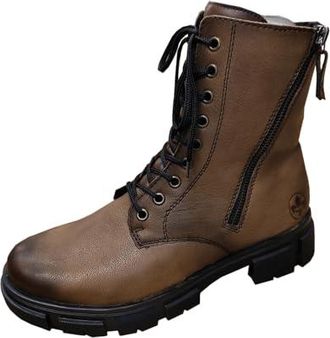 Rieker Y7122-20 Bottes synthétiques chaudes doublées pour femme Marron, marron, 39 EU