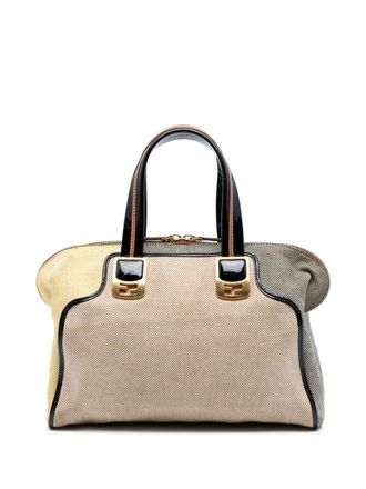 Fendi sac &agrave; bandouli&egrave;re colour block Chameleon (2010-2025) - Marron
