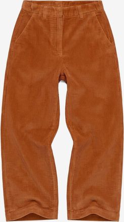 Knowledge Cotton Apparel Damen vegan Hose Bora Wide Cord Lion Braun