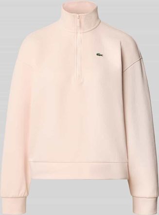 Lacoste Relaxed Fit Troyer aus Baumwoll-Mix
