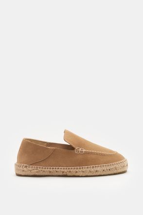 Maneb&igrave; Herren - Espadrilles Suede Traveler Loafers sand