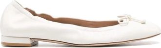 Stuart Weitzman Femme, Chaussures, Beige, Taille: 39 1/2 EU Ballerines en cuir