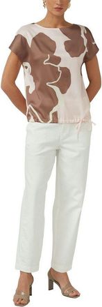 s.Oliver Black Label Kurzarmshirt mit floralem Muster