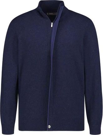 Boggi Milano Herren Cardigan blau meliert