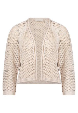 Cartoon Strickjacke Damen mit Glanzeffekt (1-tlg)