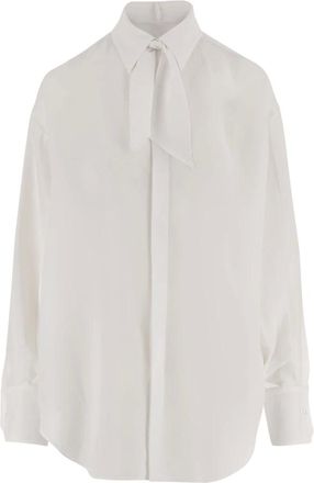 SA SU PHI Femme, Blouses et Chemises, Blanc, Taille: 44 FR Chemise en soie