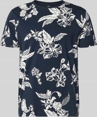 Lerros T-Shirt mit Rundhalsausschnitt und Label-Detail