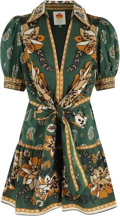Farm Rio Farm Rio, Femme, Robes, Multicolore, Taille: 36 FR Ayla Mini Dress