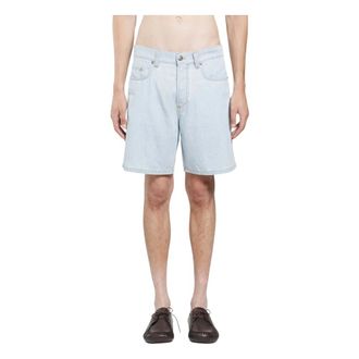 Versace Homme, Shorts, Bleu, Taille: W30 Short en jean Chambray