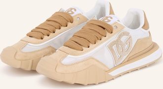 Dolce & Gabbana Sneaker Mit Schmucksteinen beige