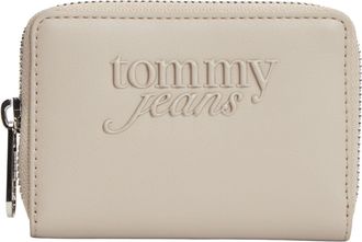 Tommy Jeans Damen Tjw Must Small Za Aw0aw18445 Geldb&ouml;rse mit umlaufendem Rei&szlig;verschluss, BEIGE (Stone)