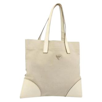 Prada Pre-owned Vintage Tote Bag - - Pre-owned - Damen - Wei&szlig; - ONE SIZE