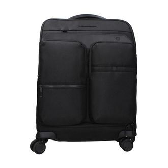 Piquadro Schwarzes Stoffgep&auml;ck mit TSA-Verschluss - - Suitcases - Herren - Schwarzk - ONE SIZE