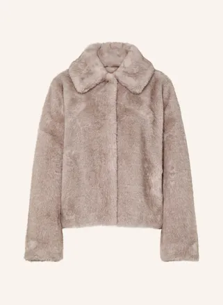 IQ Studio Iq Studio Kunstfell-Jacke beige
