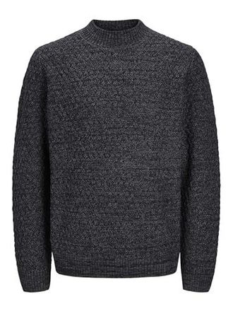 Jack & Jones Jprccziggi Knit Mock Neck Sn Pull en Tricot, Black Beauty, XXL Homme
