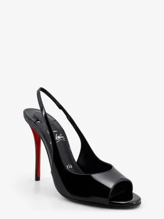 Christian Louboutin Womens Sandals Sofia Z Patent Leather Black