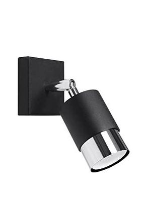 Sollux Lighting Nero Spot simple, noir/chrome, 1x GU10