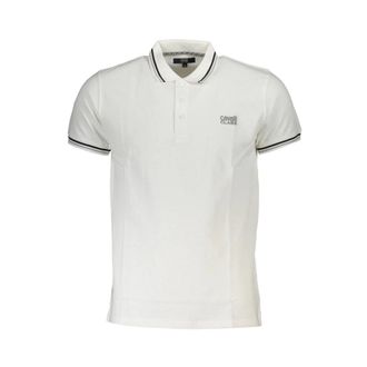 Cavalli Wei&szlig;es Baumwoll-Poloshirt mit Druck - - Tops - Herren - Wei&szlig; - 2XL