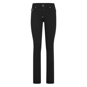Philipp Plein Damen, Jeans, Schwarzk, W27Gr&ouml;&szlig;e
