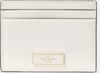 Kate Spade New York Bridget Kartenhalter Aus Lackleder In Knitteroptik, Schmal, Klein