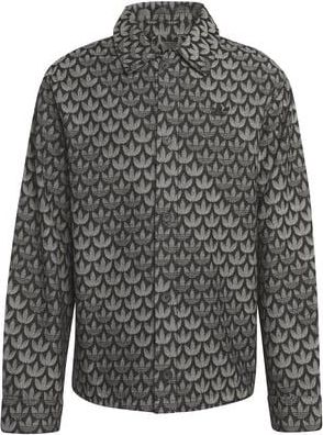 adidas Veste droite imprim&eacute;e logo en coton