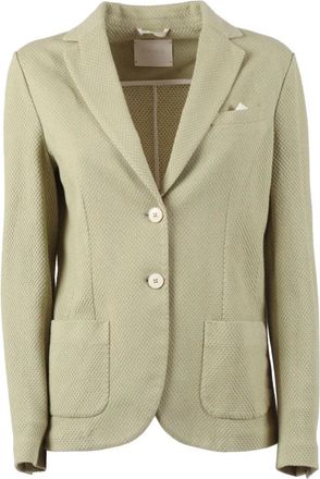 Circolo 1901 Homme, Vestes, Vert, Taille: XS Giacca Slim Fit a Nido dape