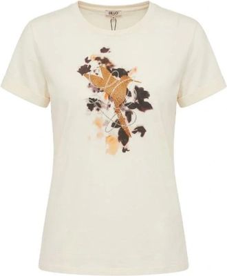 Liu Jo Femme, Tops, Blanc, Taille: 36 FR T-Shirt &agrave; Imprim&eacute; Floral