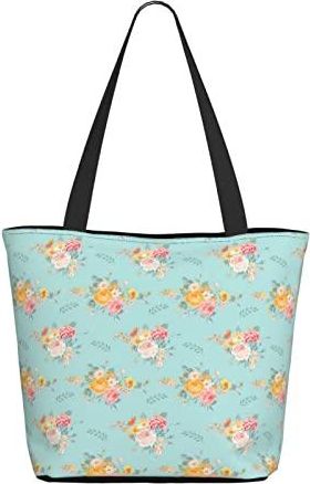 AOOEDM Beau sac &agrave; provisions pour femme avec motif de roses 33 x 28 x 17 cm. Le cadeau parfait pour la Saint-Valentin. Cest de la Saint-Valentin pour maman, 