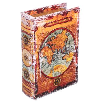 Garneck Vintage Fake Book Aufbewahrungsbox Holz Retro Book Ornament Mit Geheimfach Schmuck Kasse Deko Buchattrappe F&uuml;r B&uuml;ro Und Zuhause Regal Dekoration