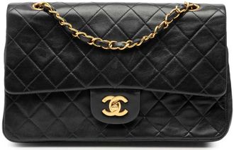 Chanel Hobo Bags - Medium Classic Lambskin Double Flap - Gr. unisize - in Schwarz - f&uuml;r Damen