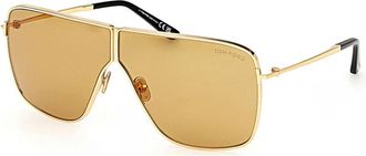 Tom Ford unisex, Accessoires, Jaune, Taille: 68 MM Huxley Lunettes de soleil