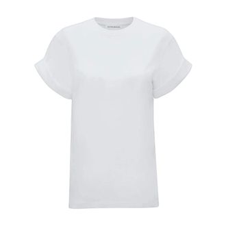 Victoria Beckham Femme, Tops, Blanc, Taille: 42 FR Tilly T-shirt