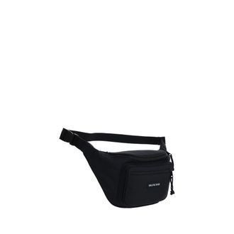 Balenciaga Mens Explorer Belt Bag Black Polyamide Polyester