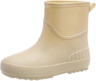 Generic Chaussures de pluie japonaises mi-mollet pour femmes, chaussures aquatiques &agrave; lext&eacute;rieur non mi-mollet, bottes de pluie courtes pour adultes, bottes d