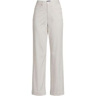 Lands End 5-Pocket-Chinos mit weitem Bein, Damen, Gr&ouml;&szlig;e:44 regular, Beige, Baumwoll-Mischung, by Lands End