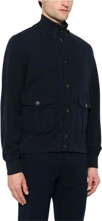 Circolo 1901 Homme, Vestes, Bleu, Taille: 2XL Bomber Jacket