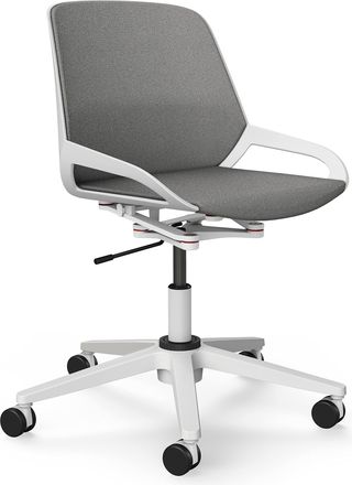 Aeris Numo Task - Ergonomischer Bürostuhl mit Säule und Rollen, Rückenschonender Stuhl ohne Armlehne, Moderner Schreibtischstuhl mit Patentierter Technik, D