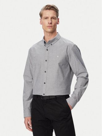 Calvin Klein Jeans Hemd Oxford Classic LV140EM125 Grau Regular Fit