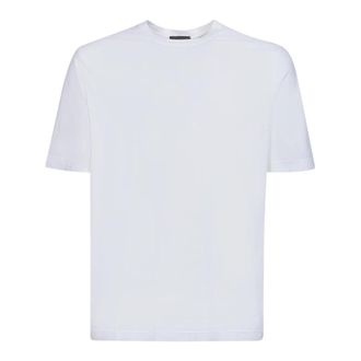 Dell'Oglio Klassisches Wei&szlig;es T-Shirt - - Tops - Herren - Wei&szlig; - XL