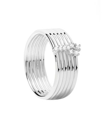 P D PAOLA PdPaola Damen-Damenring 925er Silber Zirkonia 56 Silber 32019937
