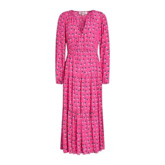 Diane Von F&uuml;rstenberg Dominique Kleid - - Dresses - Damen - Rosa - L