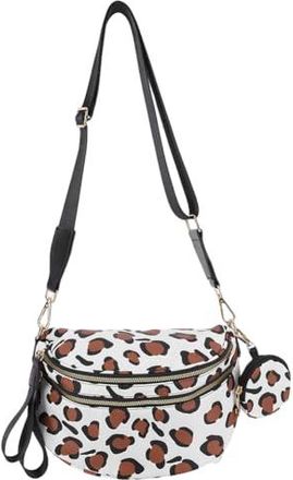 Generic Sac à corps croisé décontracté de sacs à bandoulière Sac à coffre sport avec sac découteurs (café) (style 5)