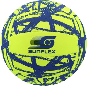 SUNFLEX Neopren Zubehör Beach- und Funball Funky Crossed Größe 3 | Volleyball & Strandball weich & leicht für den Strand & das Wasser | Spielball extrem robus