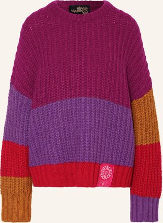 Yippie Hippie Yippie Hippie Oversized-Pullover lila