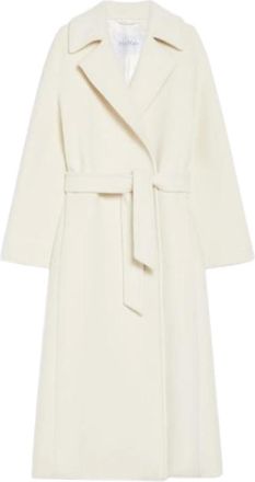 Max Mara Femme, Manteaux, Blanc, Taille: 38 FR Fragore Coat