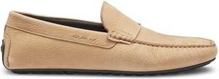 BOSS Hommes Noel Mocc Mocassins en Cuir Nubuck avec Semelle à Picots