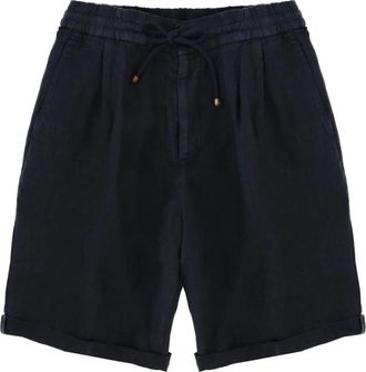 Brunello Cucinelli Homme, Shorts, Noir, Taille: 2XL Bermuda Teint en Pi&egrave;ce