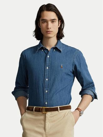 Polo Ralph Lauren Jeanshemd 710792043001 Blau Custom Fit