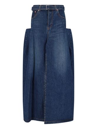 sacai Maxi-Jeansrock